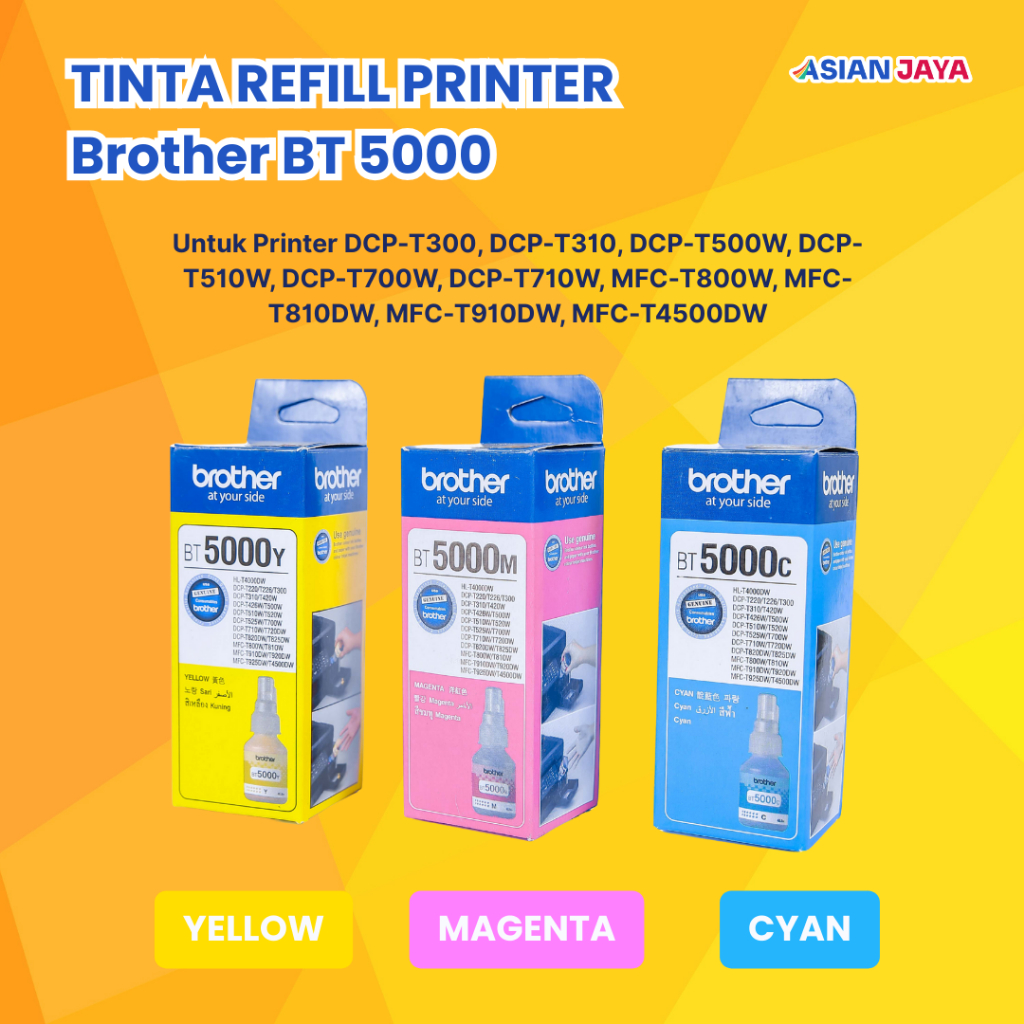 Jual Tinta Printer Refill Brother BT 5000 Tinta untuk Printer Brother ...