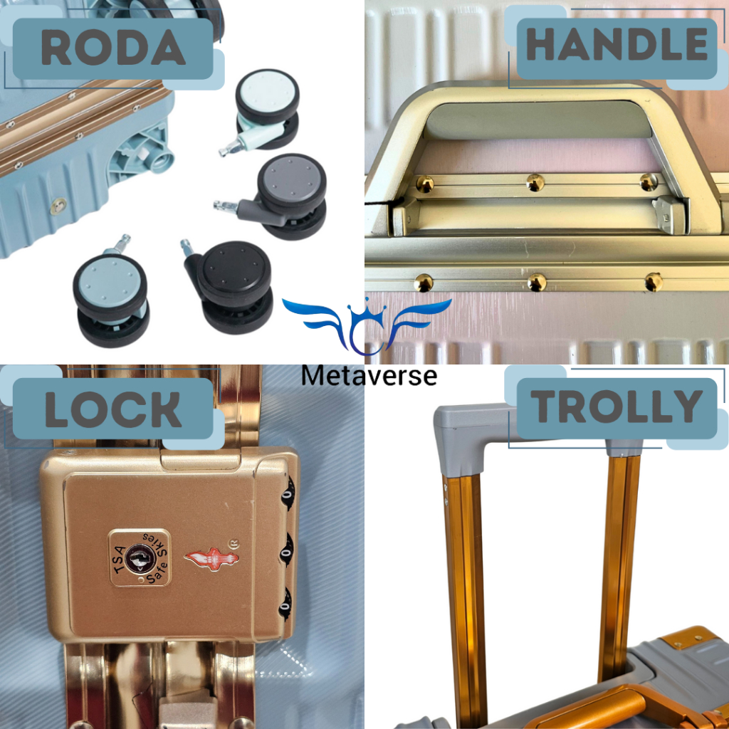 Jual Sparepart Koper Metaverse Handle / Trolly / Lock / Roda (TIDAK ADA ...