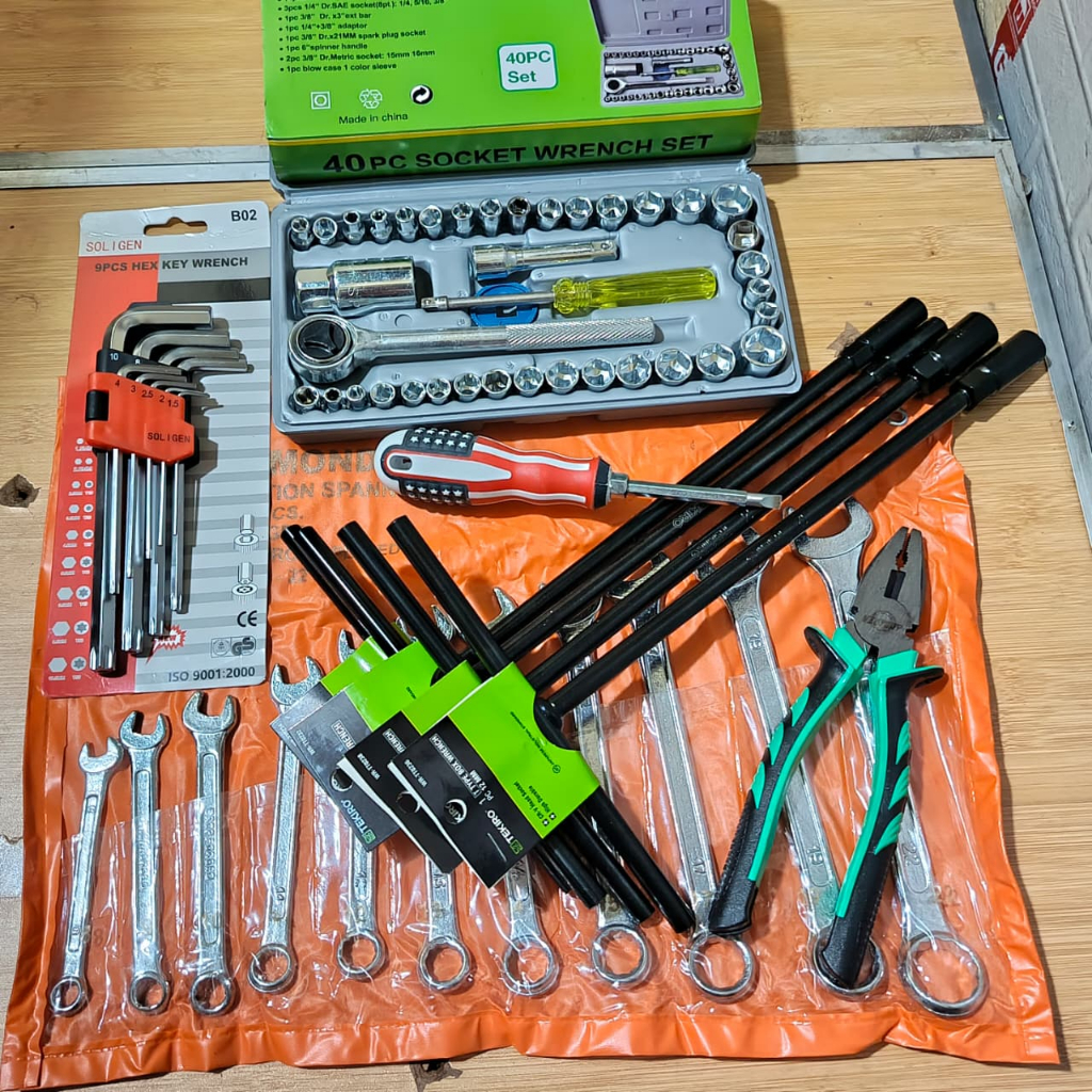 Jual PROMO Paket Kunci Bengkel Motor Lengkap 1 Set / Kunci T Tekiro ...