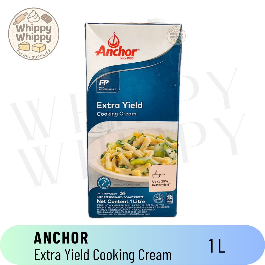 Jual Anchor Extra Yield Cooking Cream 1 Lt - Rich & Creamy / Anchor ...