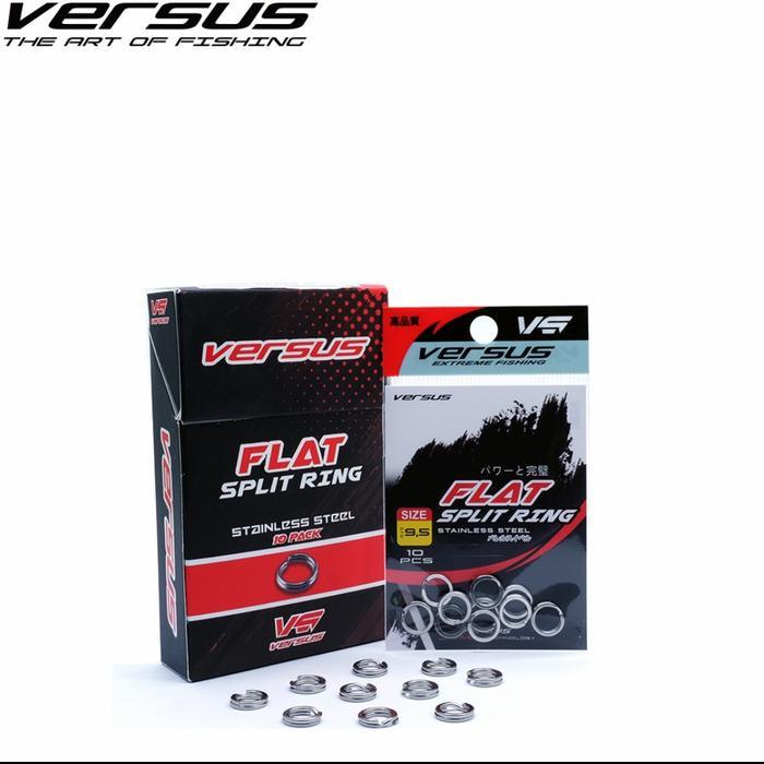Jual Flat Split Ring Versus Stainless Steel – Kuat, Anti Karat – isi 10 ...