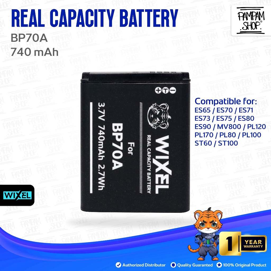 Jual WIXEL Baterai Kamera BP70A for Samsung ES65 ES67 ES70 ES71 ES73 ...