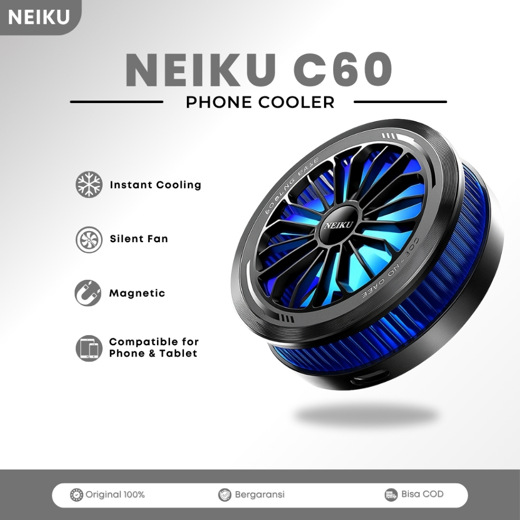 Jual NEIKU C60 NEW SEMICONDUCTOR MAGNETIC FANCOOLER FUNCOOLER PHONE ...