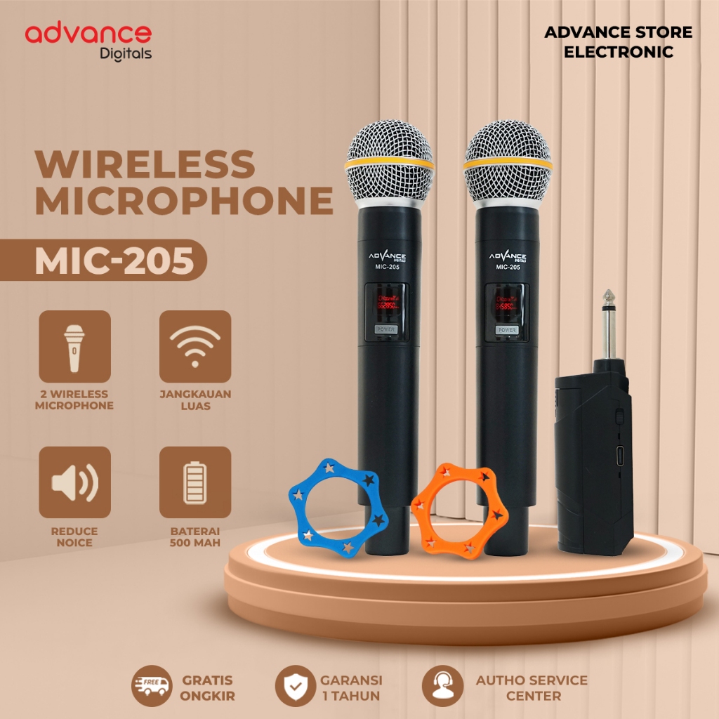 Jual Advance MIC-205/MIC-206/MIC-207/MIC-208/MIC-209 Double Mic ...