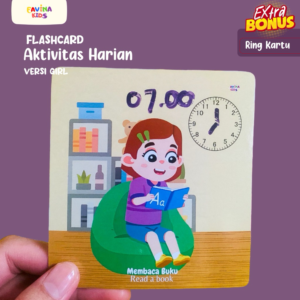Jual Flashcard Aktivitas Harian Anak versi Girl– Kartu Edukasi ...
