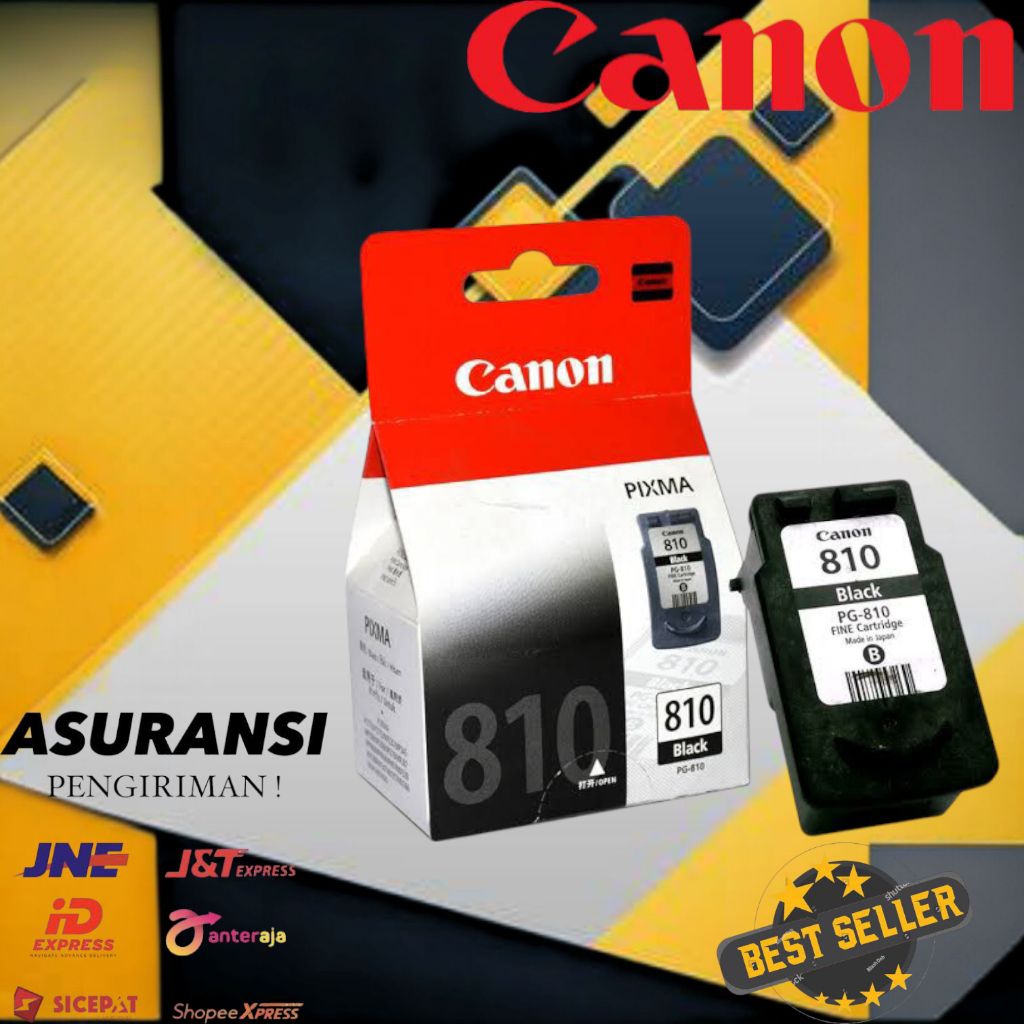 Jual CATRIDGE CANON PIXMA PG 810 (BLACK) | Shopee Indonesia