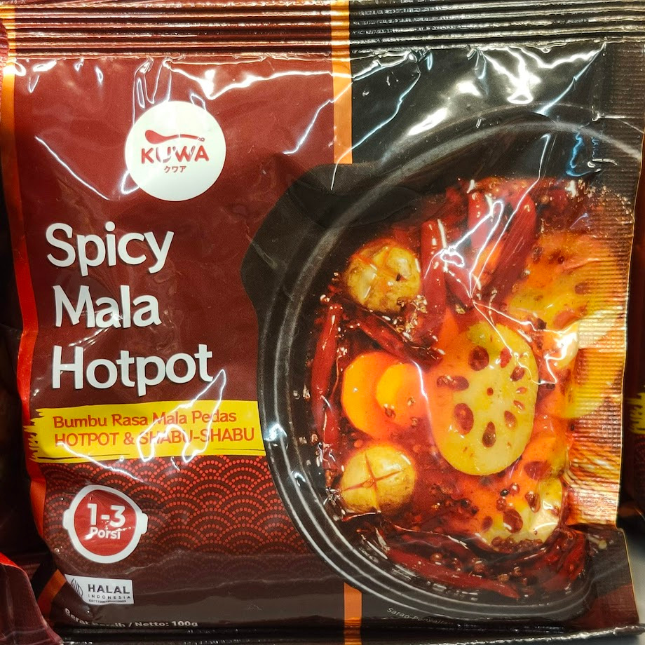 Jual KUWA Spicy Mala Hotpot 100gr Bumbu rasa Mala Pedas Hotpot & Shabu ...