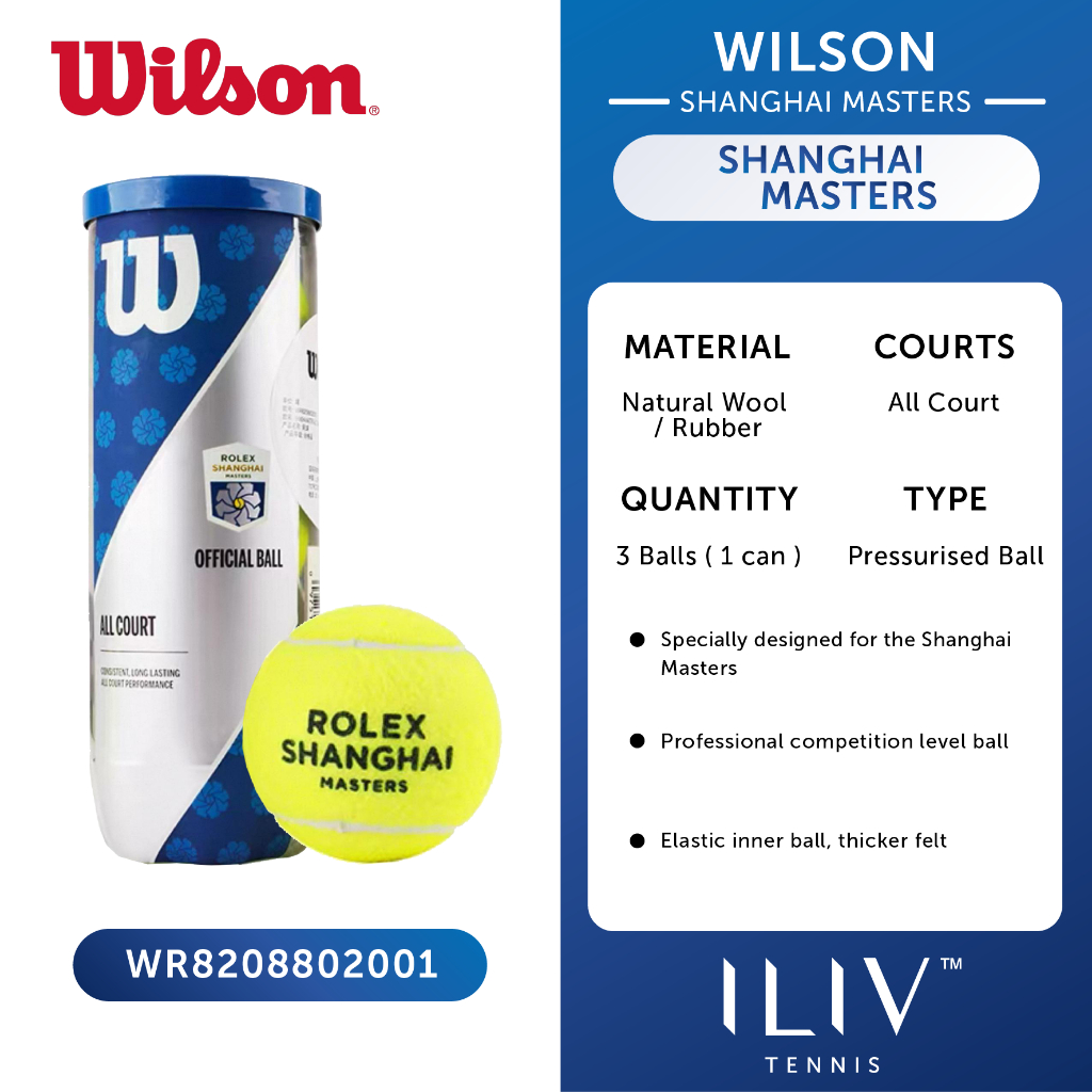 Jual WILSON Official [ Rolex Shanghai Masters ] All-Court Professional ...