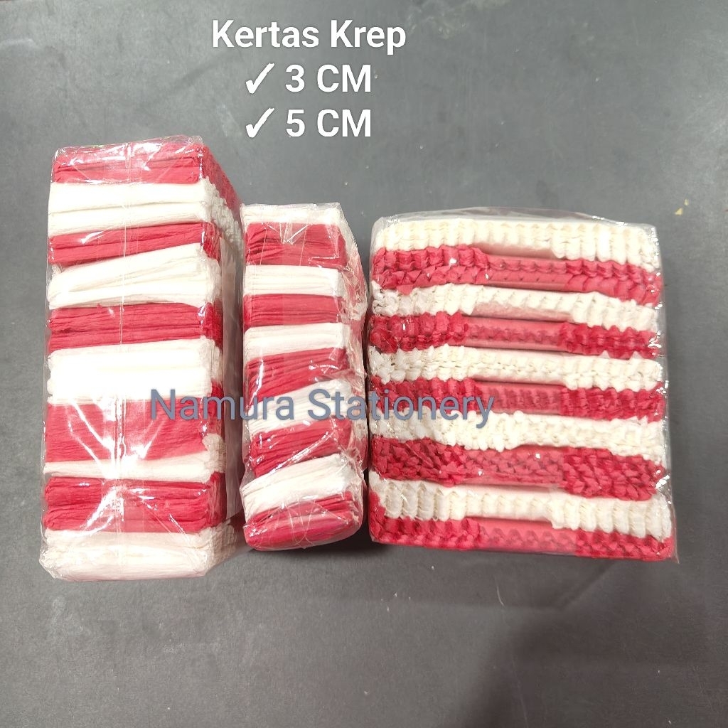 Jual 1 Pak Kertas Krep Merah Putih isi 10 Bungkus | Shopee Indonesia