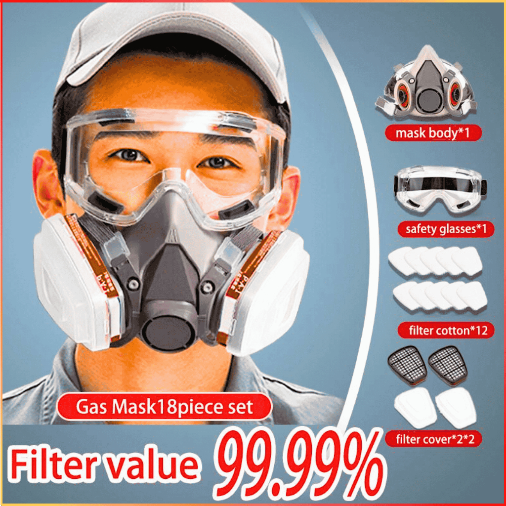 Jual NEW COD TaffGUARD Masker Gas Respirator + Kacamata Safety ...