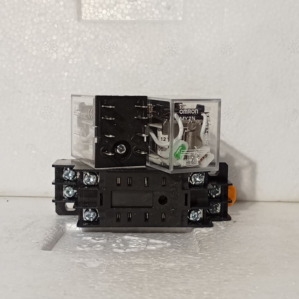 Jual relay omron set socket MY2 MY2N 24VDC 5A 8kaki original | Shopee ...