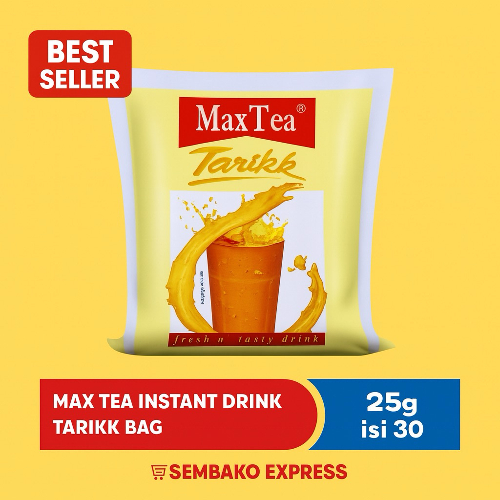 Jual MaxTea Tarikk Instant Drink Bag 25g x 30 Sachet – Teh Tarik Instan ...