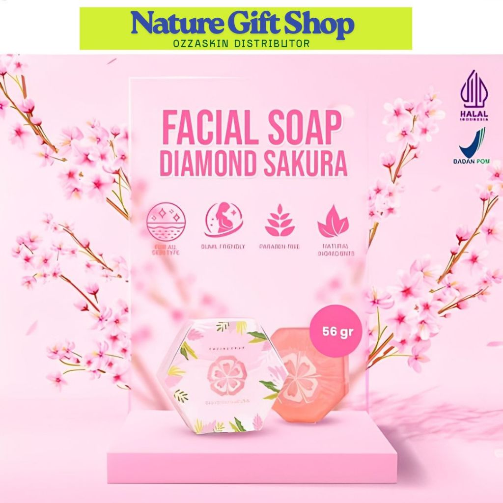 Jual DIAMOND SAKURA Facial Wash Sabun Mencerahkan Kulit & Mengatasi ...