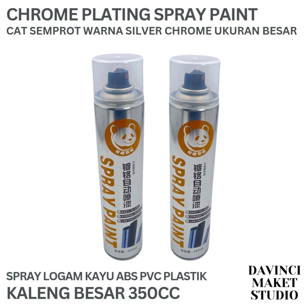 Jual (350cc) Cat Semprot Plating Chrome Panda Warna Mirror Metallic ...