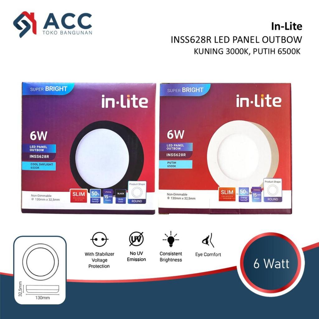 Jual InLite INSS628R Downlight Panel Outbow OB Bulat Plafon 6W 6Watt ...