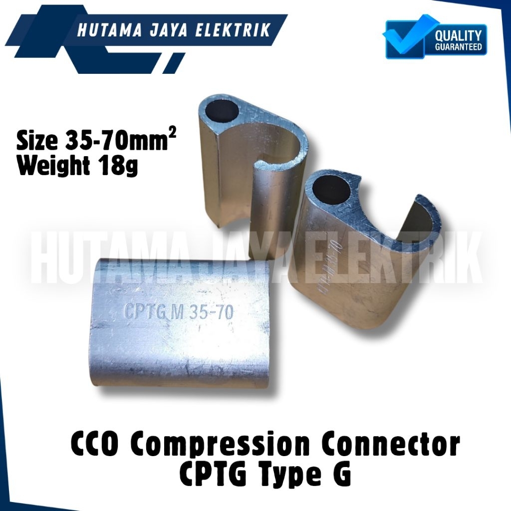 Jual CCO Konektor Aluminium ukuran 35-70 Kuat, Compression Connector ...