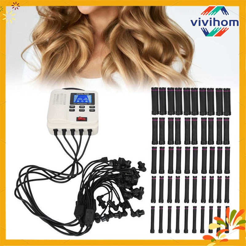 Jual Portable Digital PTC Heating Hair Perm Machine Adjustable Temperature Hair Style With Hair ...