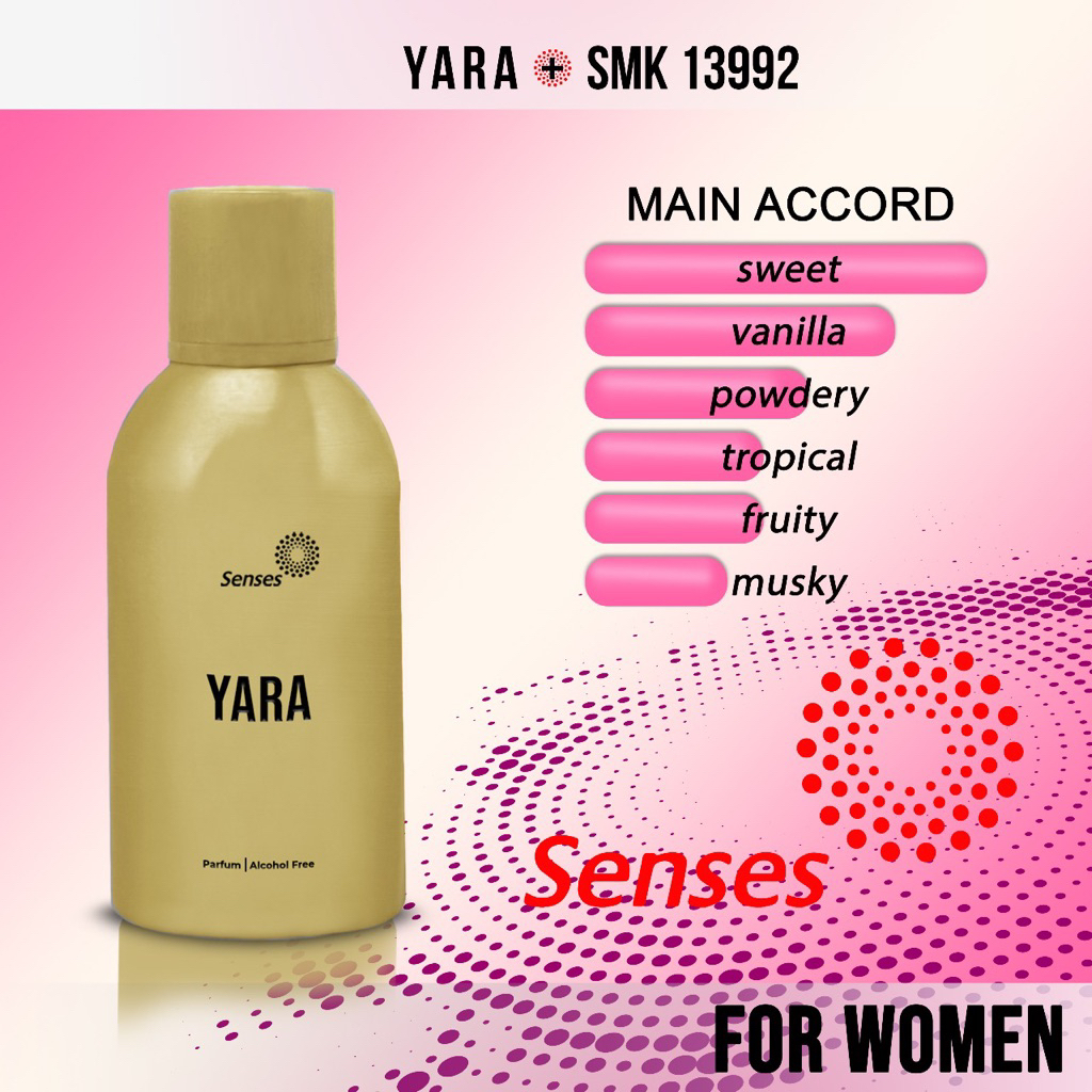 Jual Parfum YARA inspired Yara Lattafa by Senses 500ml SEGEL | Shopee ...