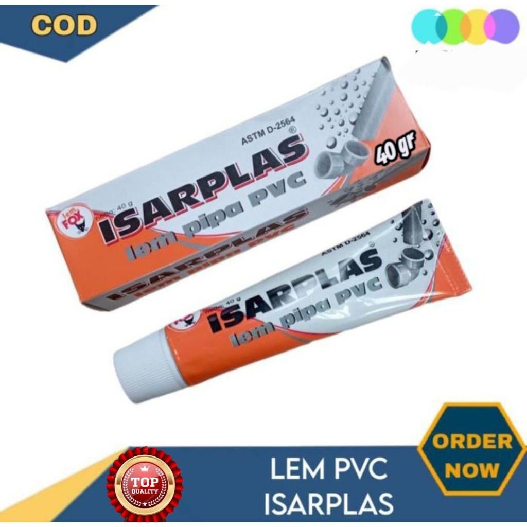 Jual LEM PIPA PVC ISARPLAS 40 GR LEM SERBAGUNA | Shopee Indonesia