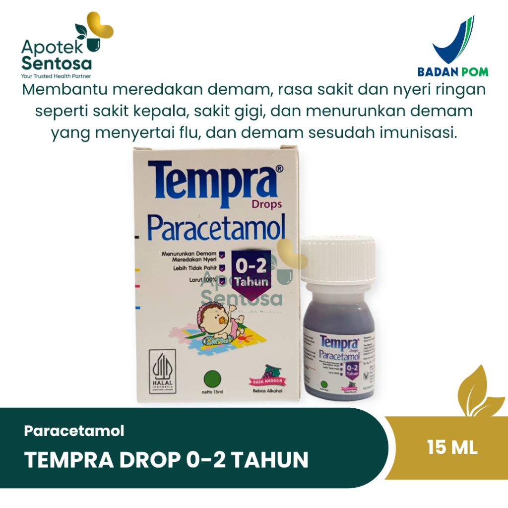 Jual Tempra Paracetamol Drops 0-2 Tahun - Obat Demam Bayi | Shopee ...