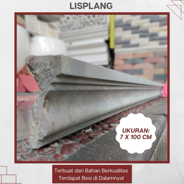 Jual Lisplang Beton 7 x 100 cm – Lis Profil Rumah, Lis Profil Beton ...