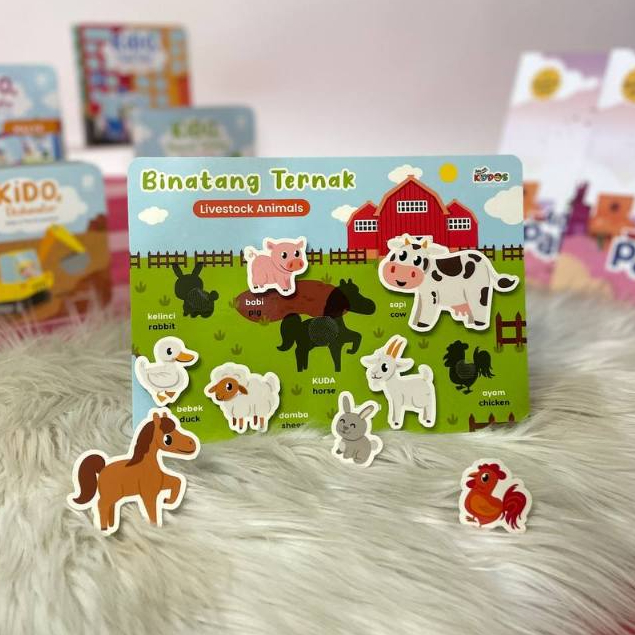 Jual SK BUSY PAGE - BP Mainan Montessori Menempel Puzzle Edukasi Anak ...