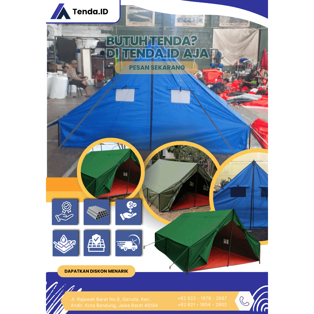 Jual Tenda Pramuka Regu | Tenda Camping Komando Pleton Ukuran 3x4 Bisa ...