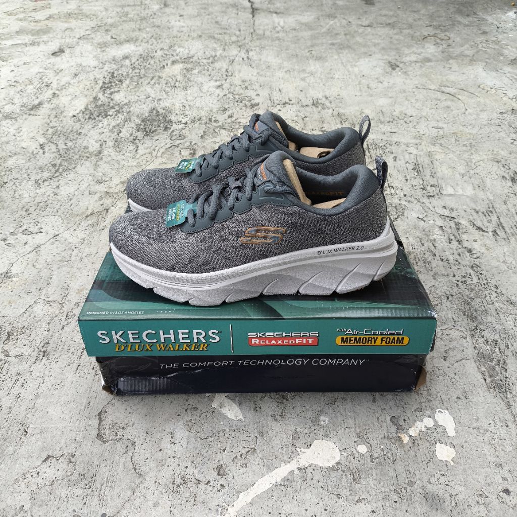 Jual Sepatu Olahraga Pria SKECHERS D'LUX WALKER ORIGINAL - 232718/GYOR ...