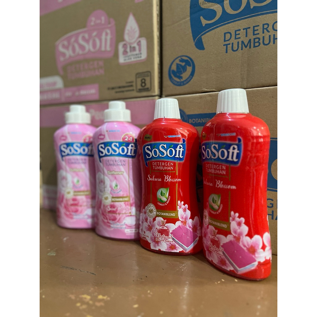 Jual So Soft Deterjen Cair Sweet Beuquet / Sakura Blossom dan Sweet ...