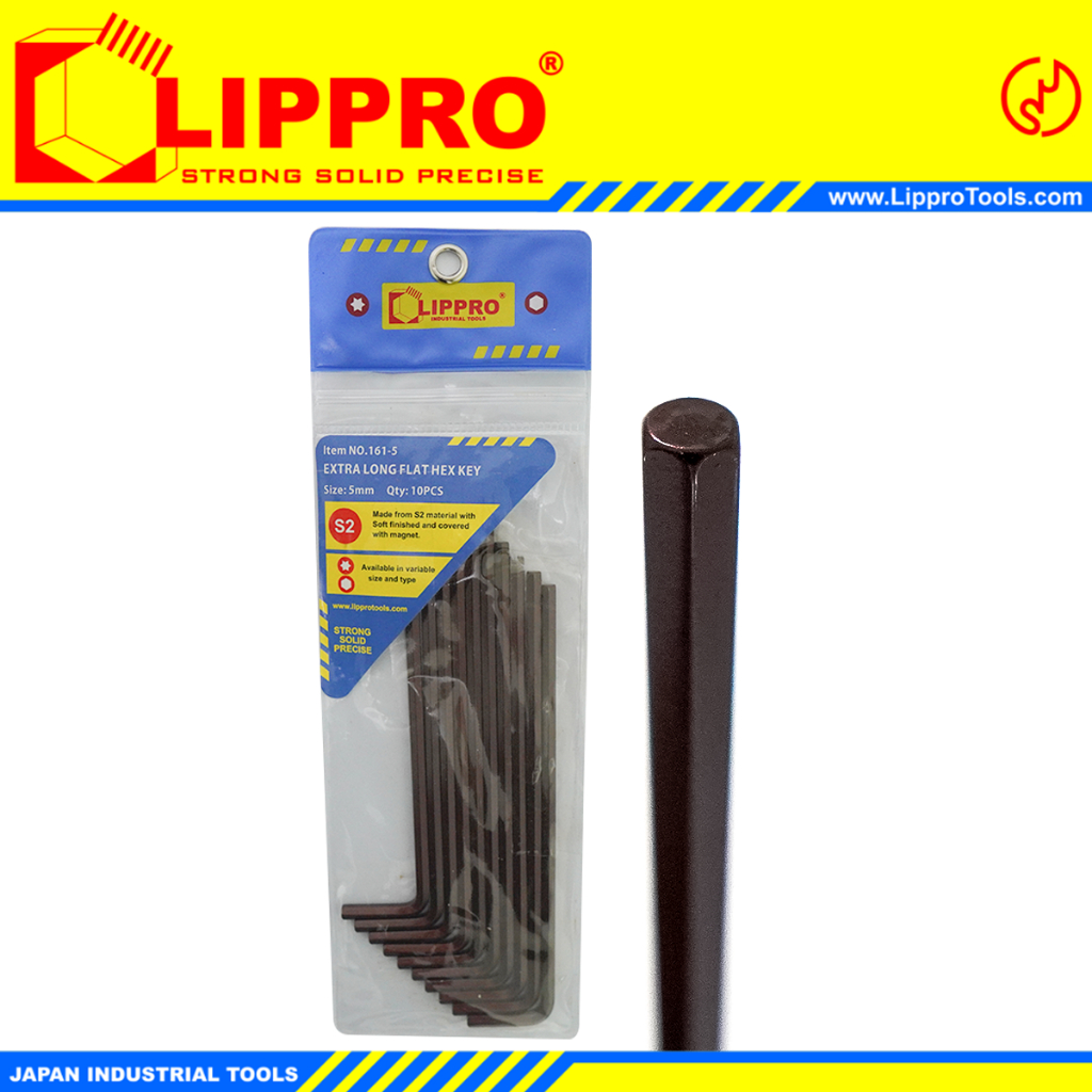 Jual LIPPRO 161 Satuan Kunci L Flat Panjang (5-6-8-10-12 mm) Extra Long ...