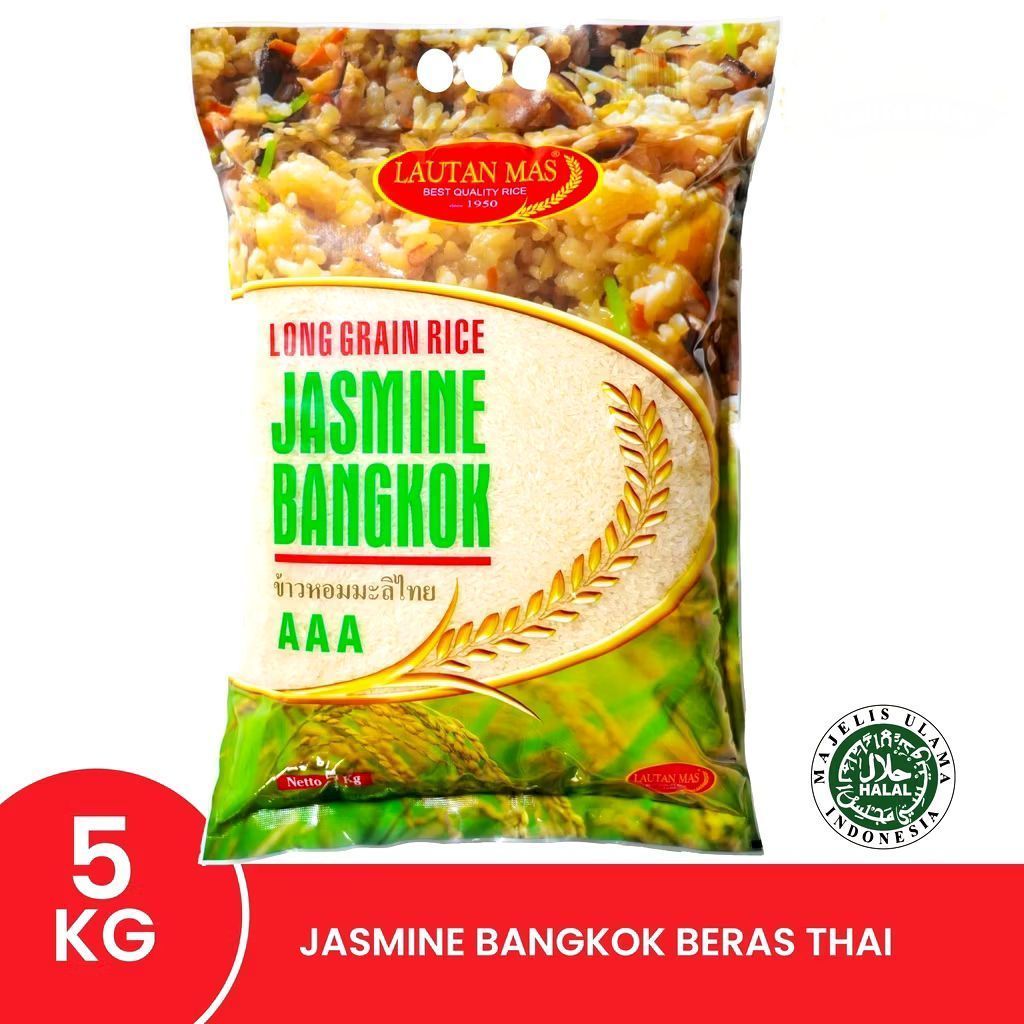 Jual Beras Thailand Premium AAA Jasmine Bangkok 5KG | Shopee Indonesia
