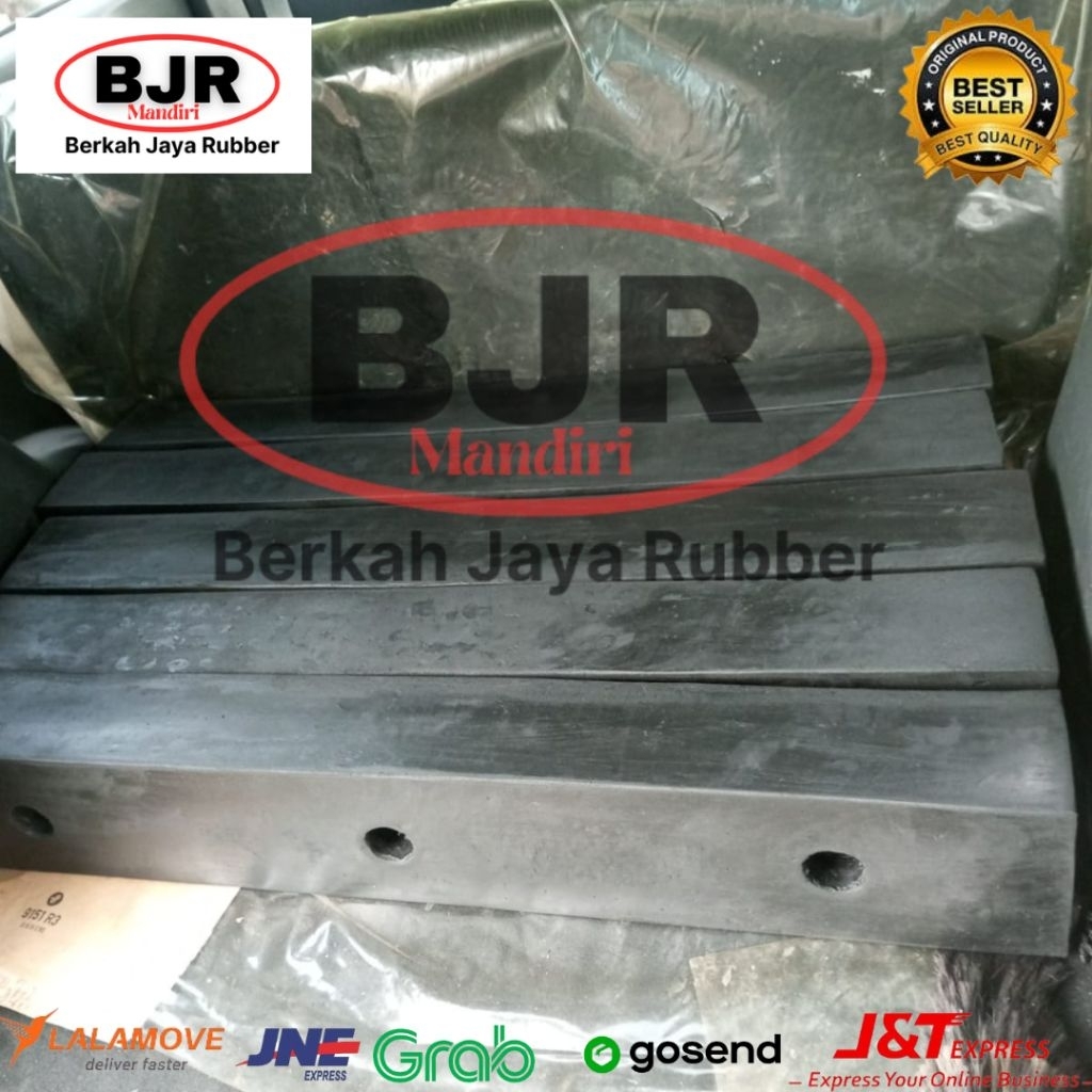 Jual Karet Rubber Loading Dock kotak Penahan Benturan Mobil 10x15x100 ...