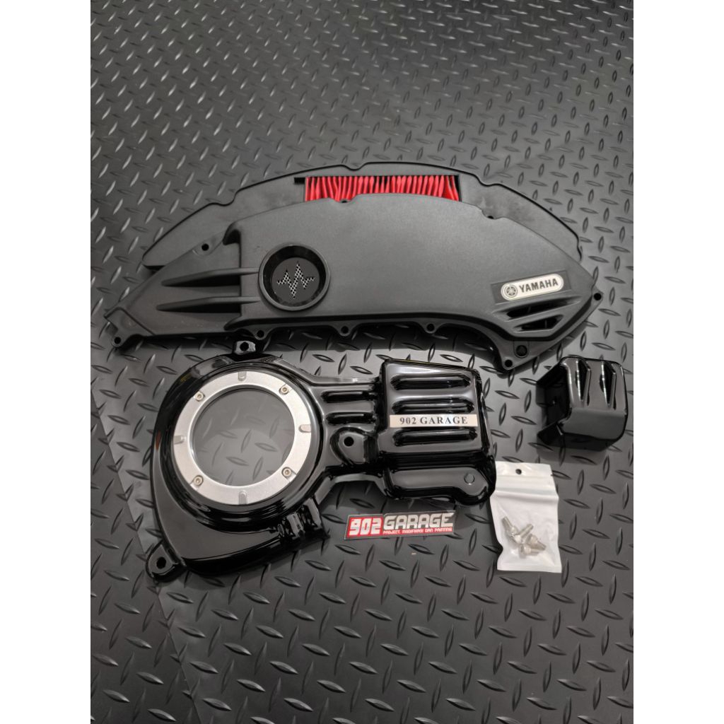 Jual Cover CVT Dan Cover Filter Flat Aerox Turbo | Shopee Indonesia