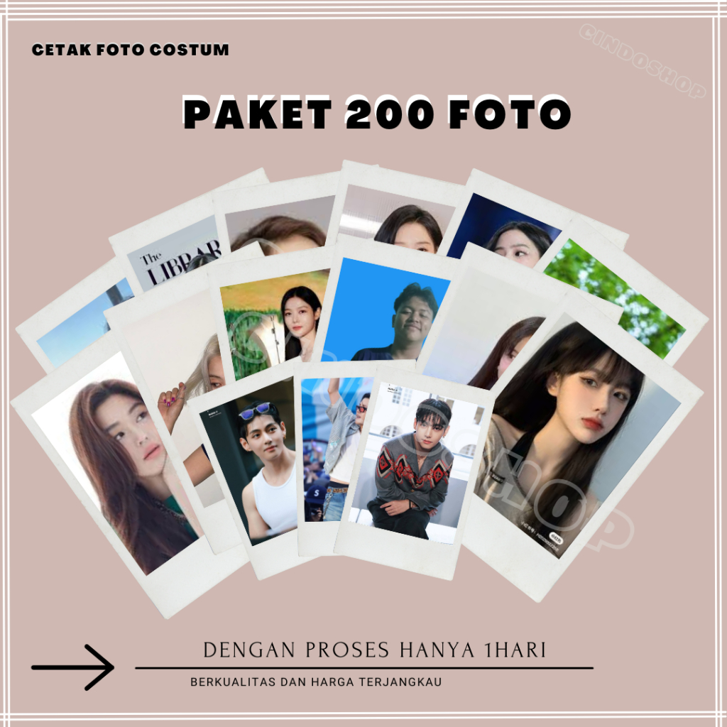 Jual CETAK FOTO POLAROID 200 FOTO PROSES CETAK CEPAT BAYAR DI TEMPAT ...