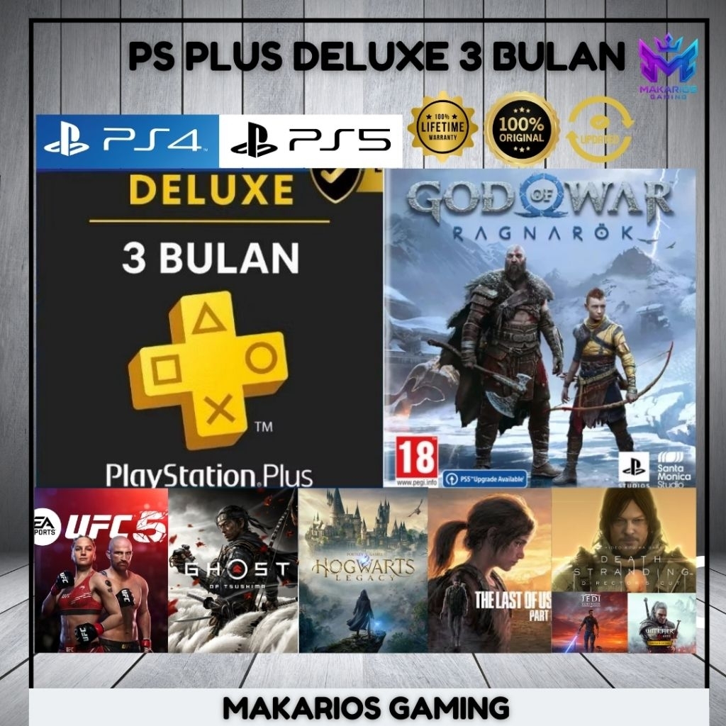 Jual Psplus Playstation Plus Deluxe PS4 & PS5 3 Bulan | Shopee Indonesia
