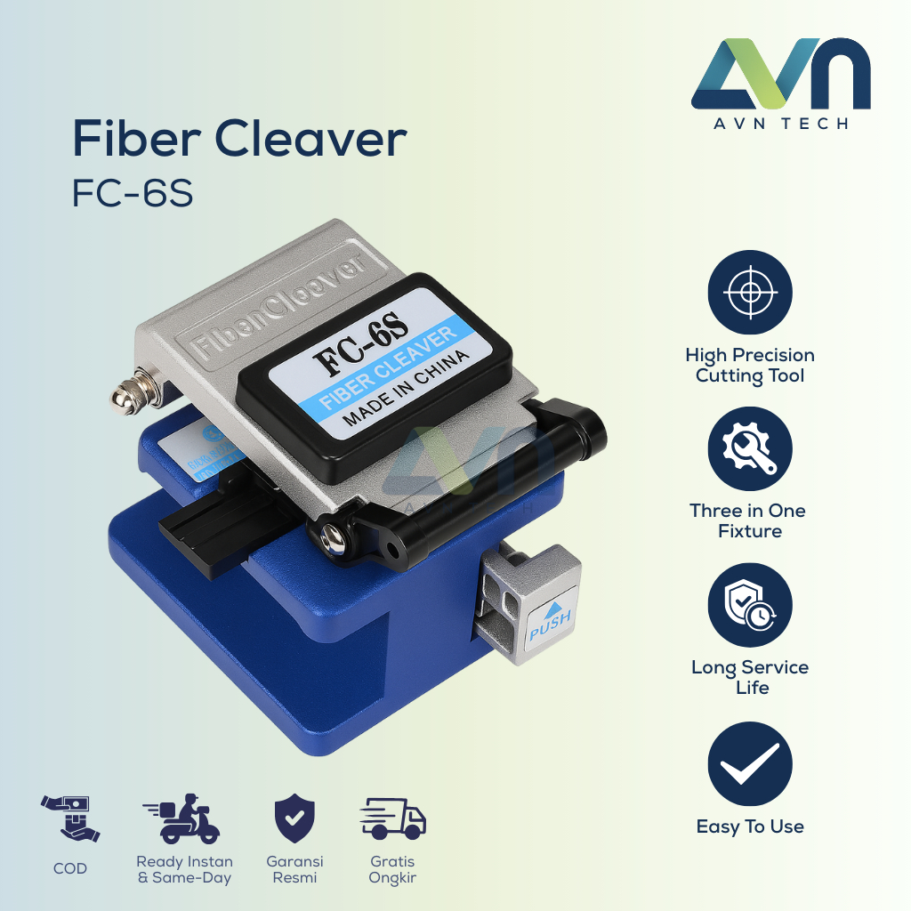 Jual Fiber Cleaver FC-6S Pemotong Serat Optik FTTH Fiber Optic Cable ...