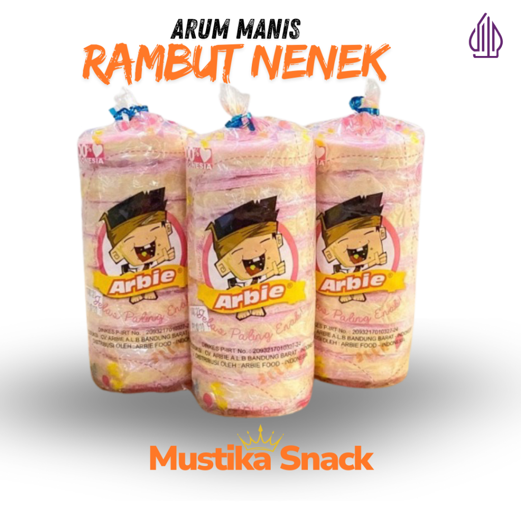 Jual Rambut Nenek Arumanis Arbie Nostalgia Cemilan Manis 170gr | Shopee ...