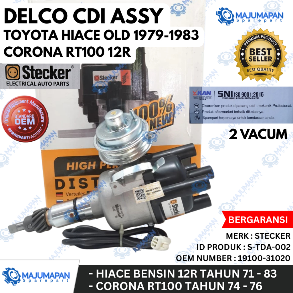 Jual Delco Delko Distributor Assy Toyota Hiace Old Corona RT100 RT 100 ...