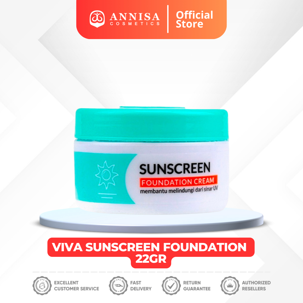 Jual VIVA Sunscreen Foundation 22gr | Shopee Indonesia