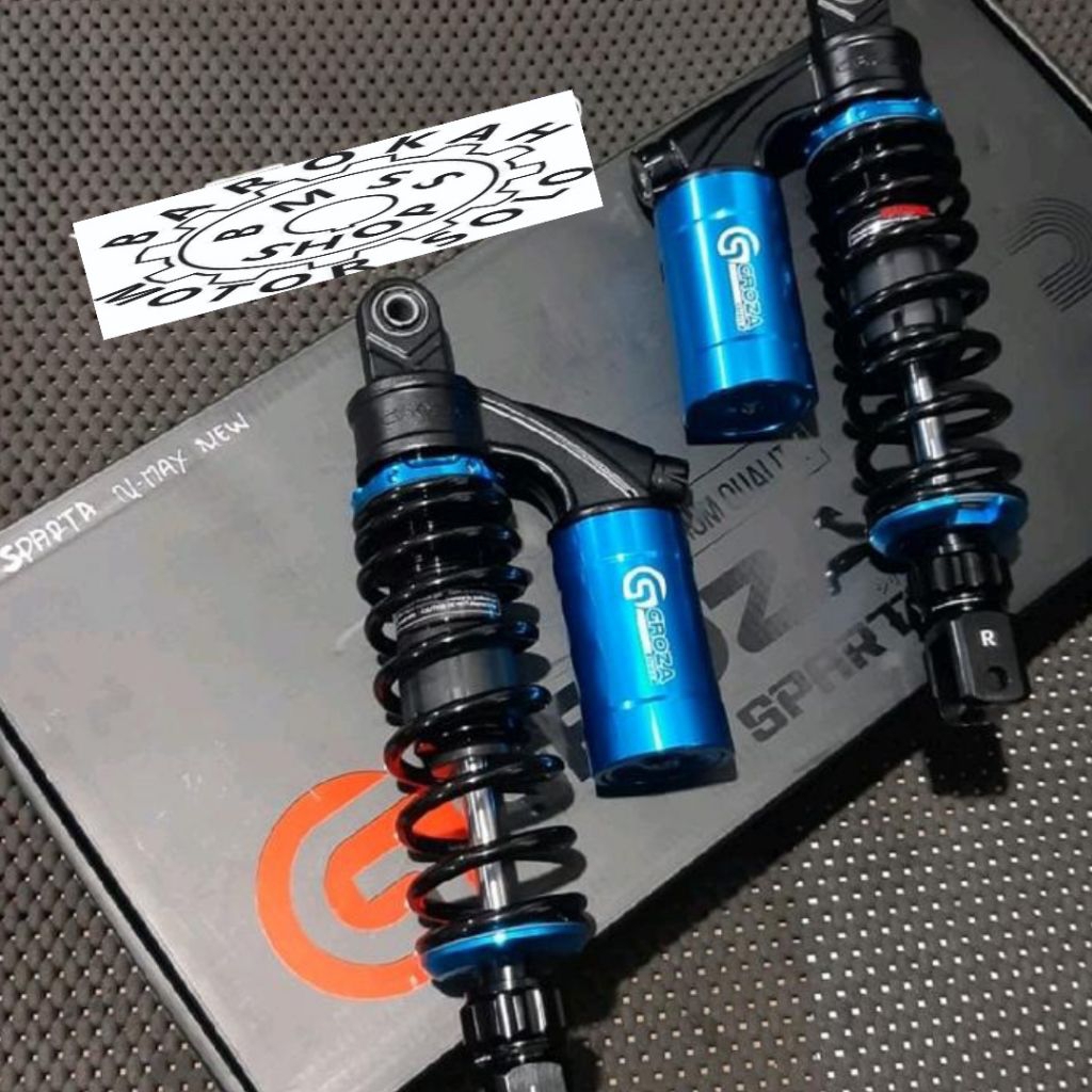 Jual Shock Groza Sparta Yamaha Nmax New - Aerox 305 Mm Blue | Shopee ...