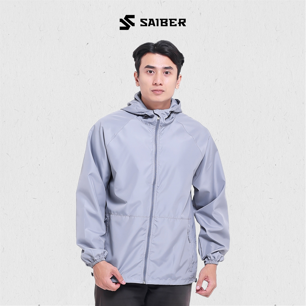 Jual Saiber - Running Jacket Basic Windbreaker UV Protection Foldable ...