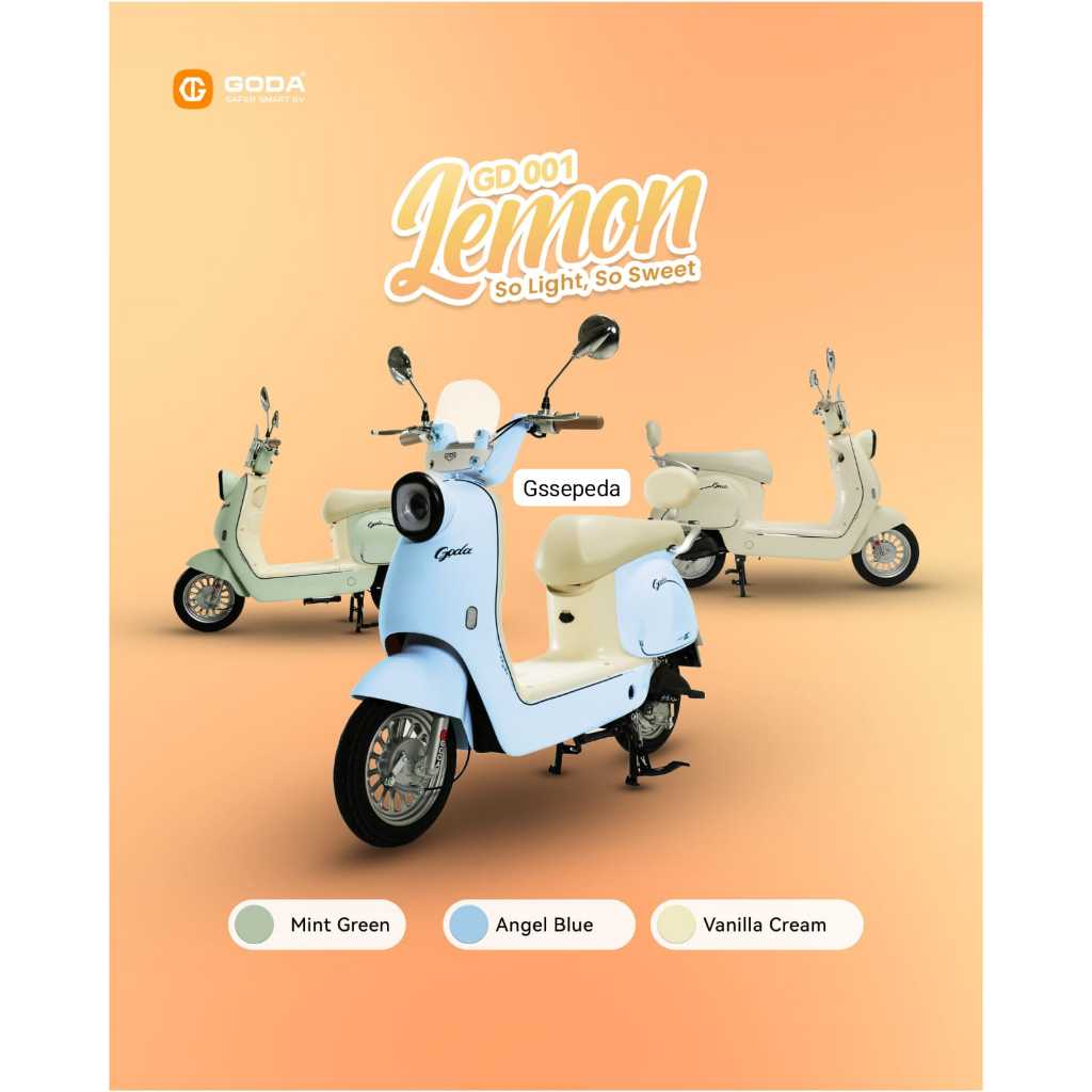 Jual TERBARU!!! SEPEDA LISTRIK GODA 001 LEMON | Shopee Indonesia