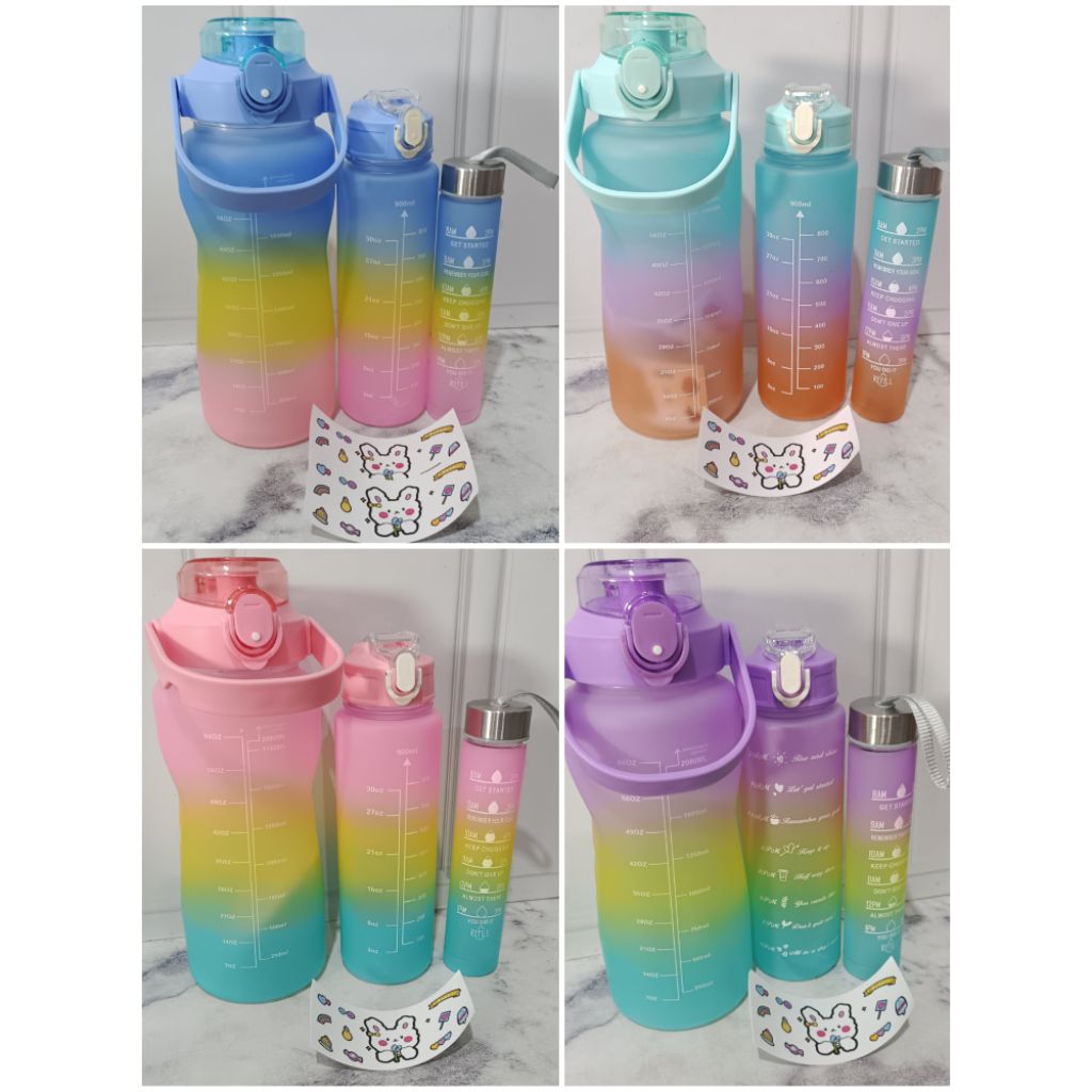 Jual BOTOL MINUM 3IN1 PORTABLE CUP BOTOL OLAHRAGA/BOTOL BERANAK VIRAL ...