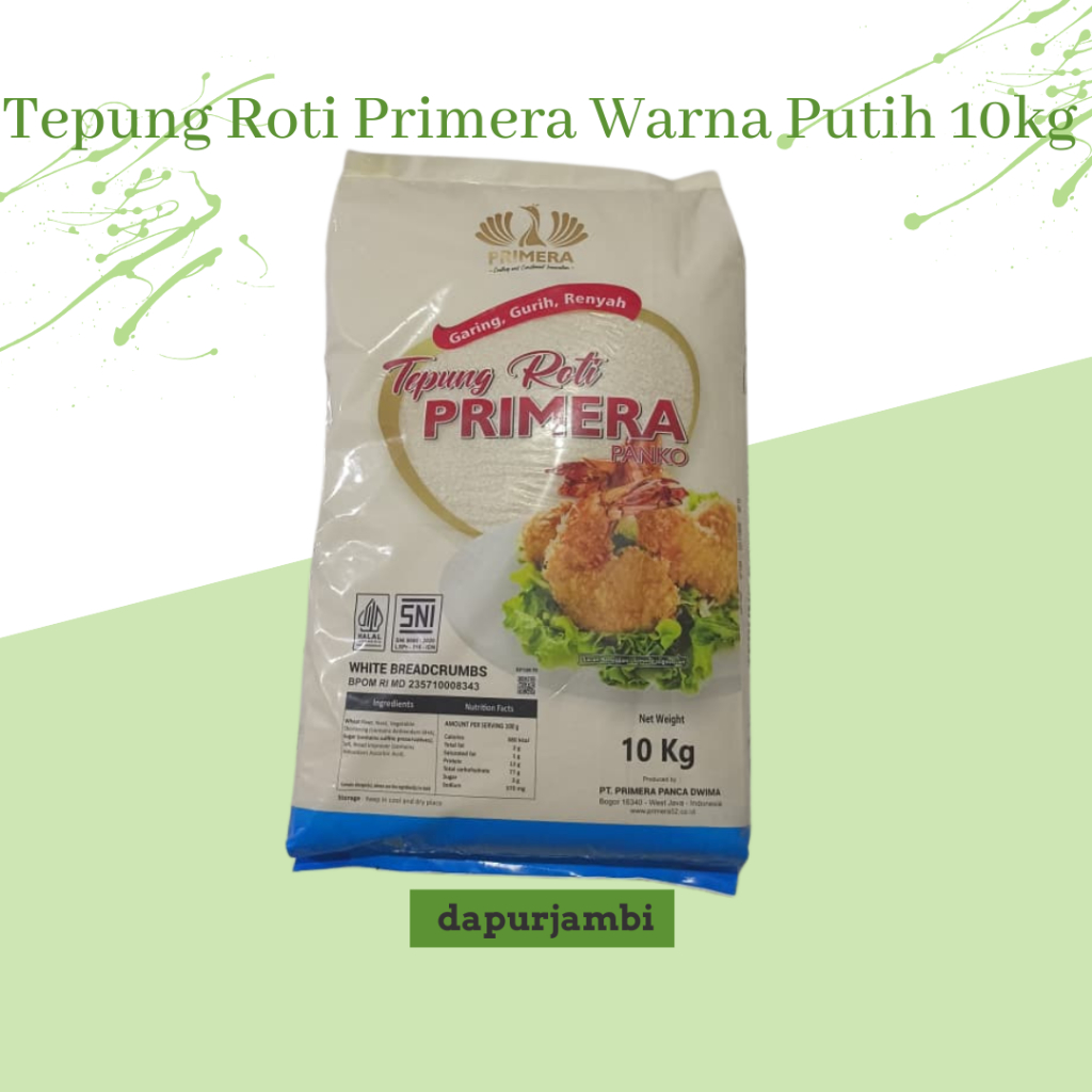 Jual Tepung Roti Primera Panko Warna Putih 10kg | Shopee Indonesia