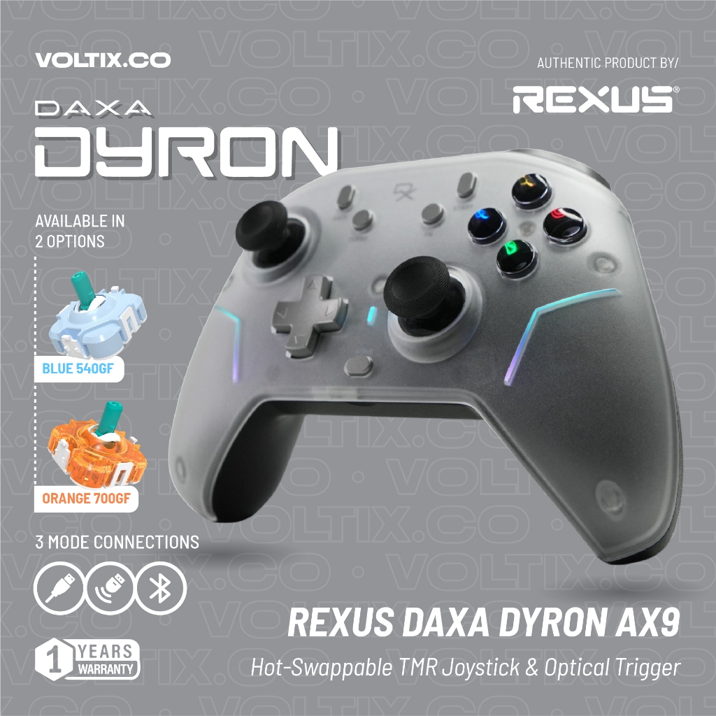 Jual Rexus Daxa Dyron AX9 Gamepad Wireless Gaming Controller - Hot ...