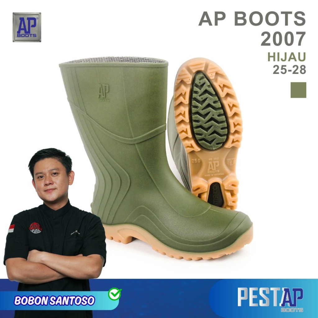 Jual AP Boots 2007 - Sepatu Boot PVC | Shopee Indonesia