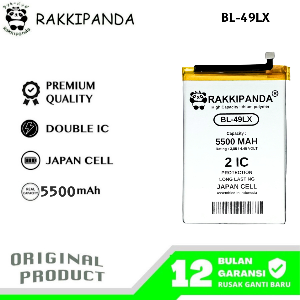 Jual RakkiPanda - BL-49LX Infinix Hot 12 X6817 / Hot 12i X665 / Hot 20s ...