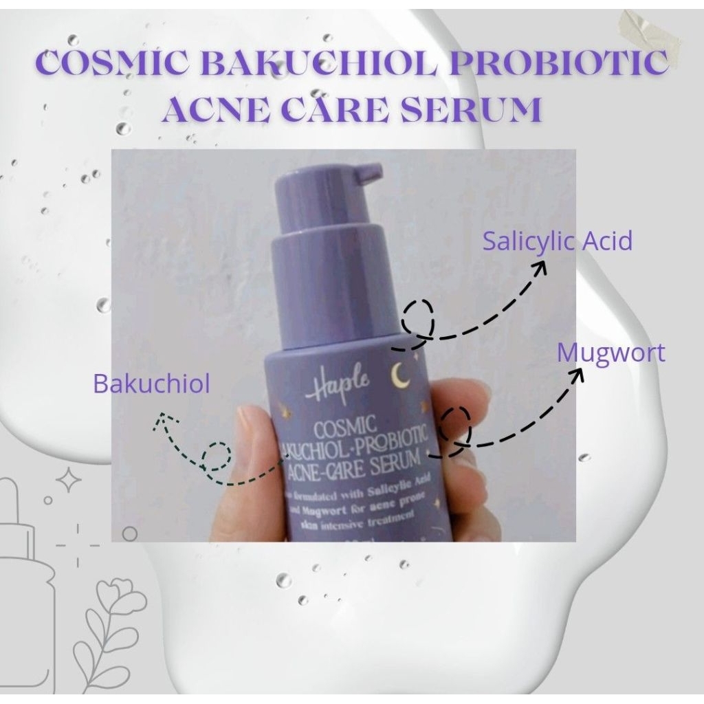 Jual Haple cosmic bakuchol+probiotic acne-care serum 30ml | Shopee ...