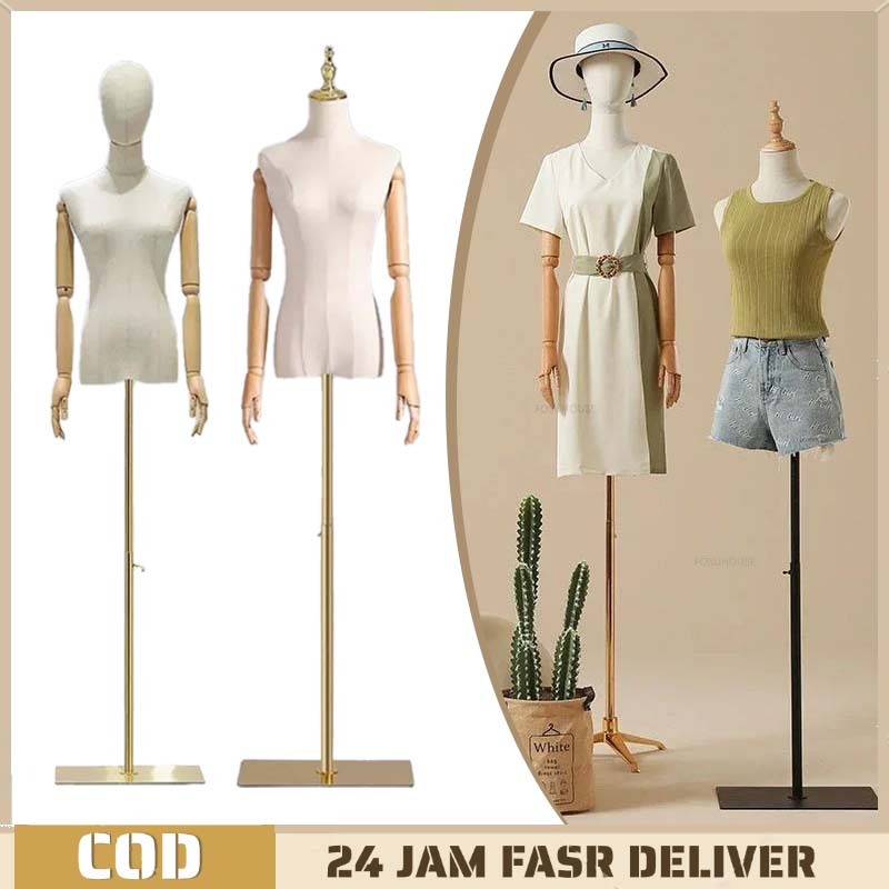 Jual Manekin Wanita Setengah Badan / Mannequin Display Toko - Kaki Besi ...
