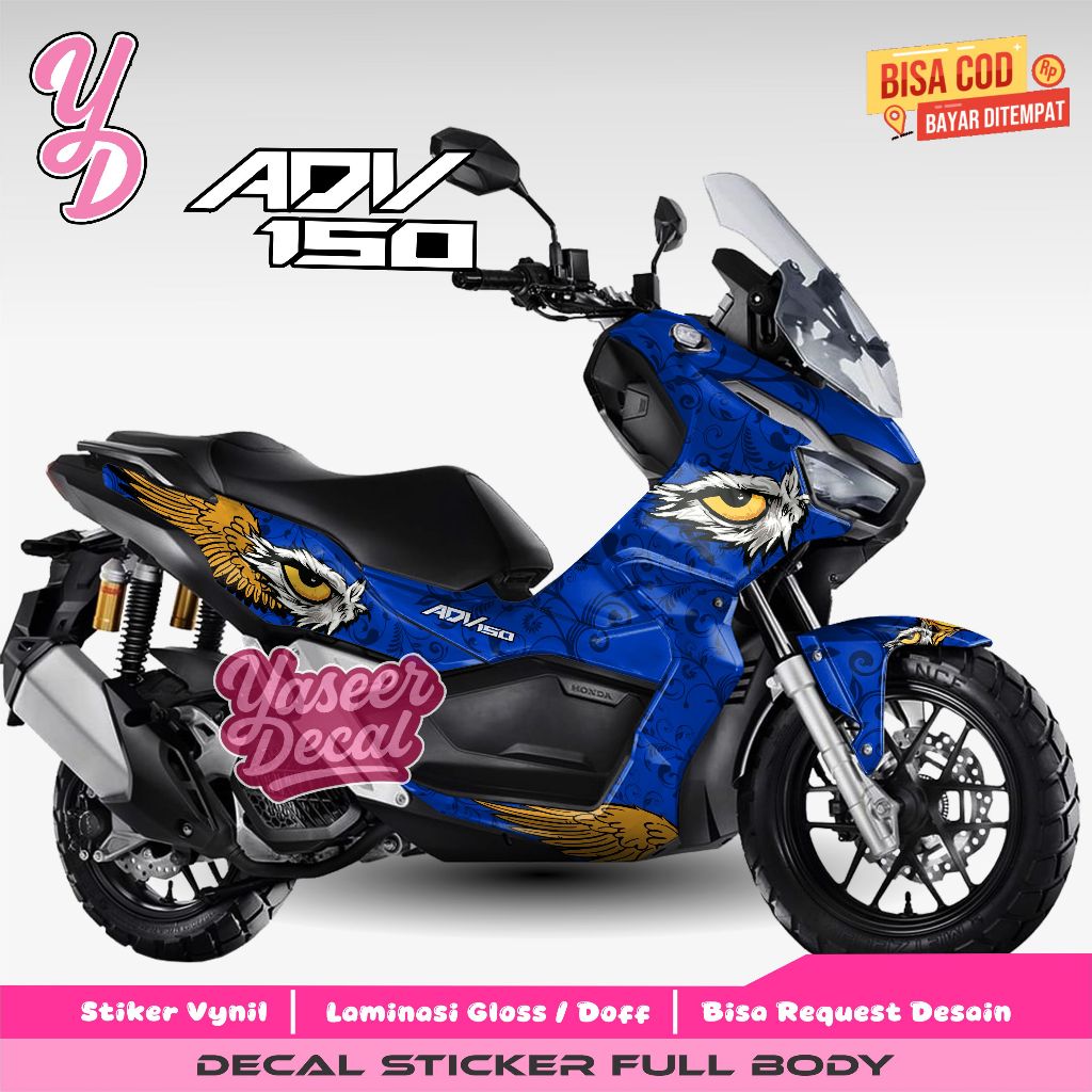 Jual DECAL ADV 150 FULL BODY CUSTOM STICKER HONDA ADV 150 DESAIN EAGLE ...